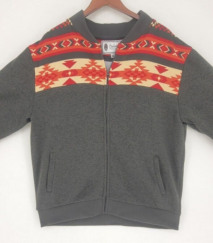 Outback Trading Company Harlow Zip Up Geometric Women… - Gem