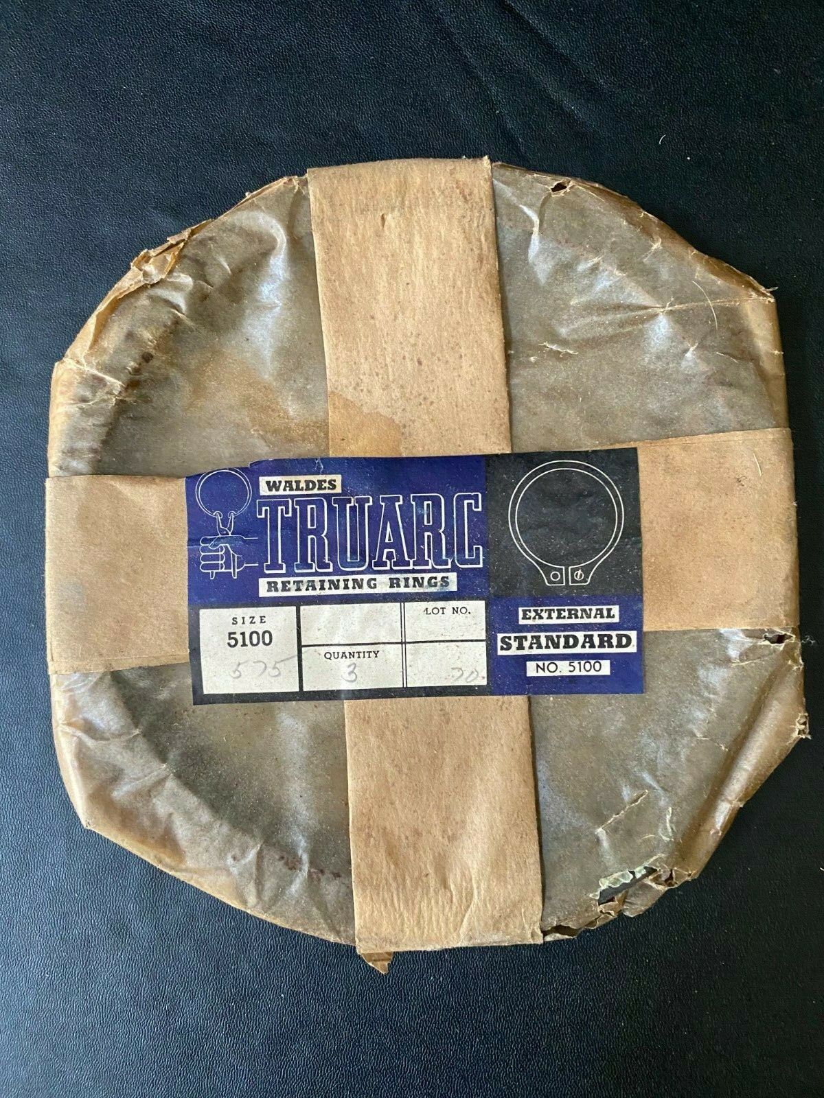 3 Vtg Waldes Truarc 5100 Retaining Rings in Original Packing no. 5100 ...