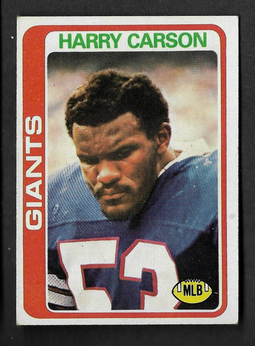 HARRY CARSON 1978 TOPPS !! VINTAGE CARD #393 GIANTS | eBay