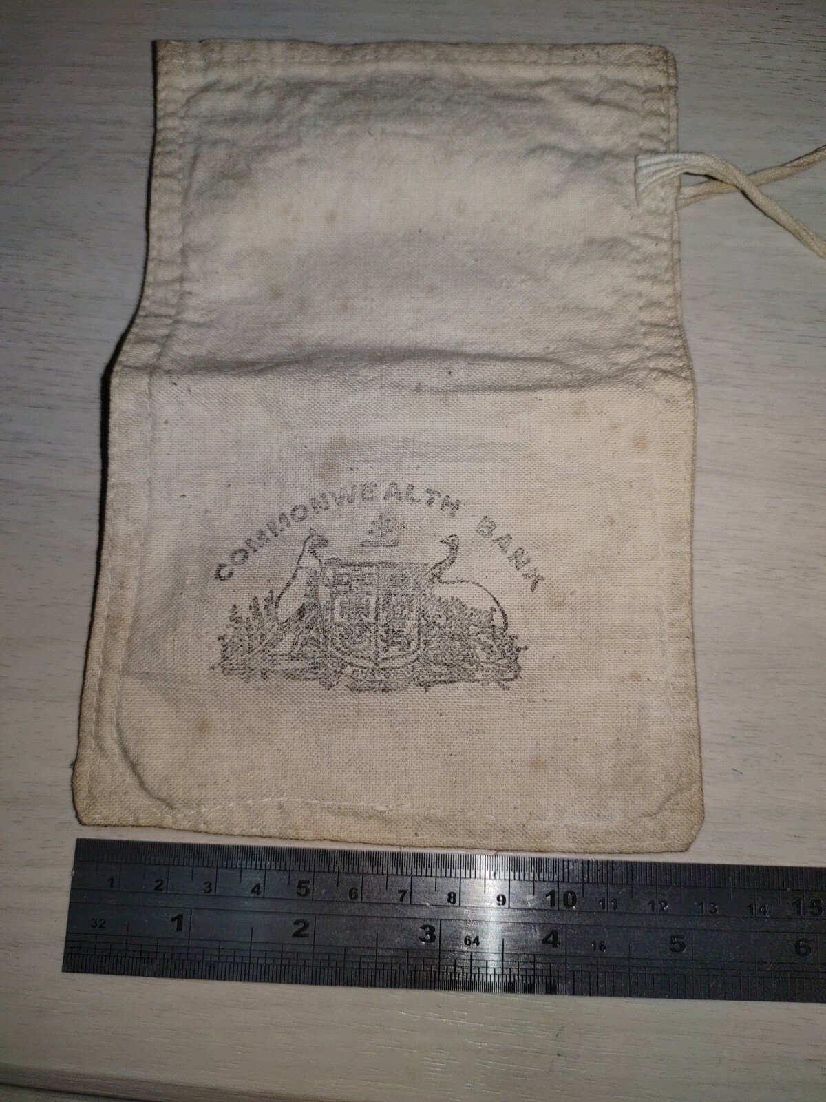 VINTAGE COMMONWEALTH BANK COIN BAG 130x190 mm | eBay Australia