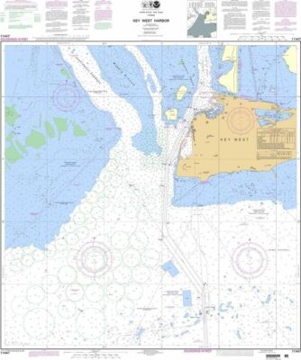 NOAA Nautical Chart 11447: Key West Harbor | eBay