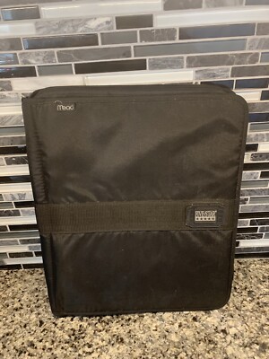Vintage 90’s Mead Five Star Black Trapper Keeper Zipper School Binder ...