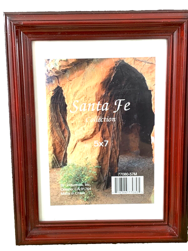 Picture Frame by Santa Fe, Brown Wood Standing Frame 5 X 7" | eBay