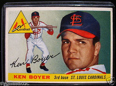 1955 Topps KEN BOYER #125 Baseball Card-VG/EX Condition-ST. LOUIS ...
