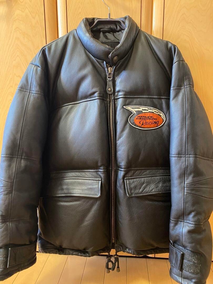 Harley-Davidson AN AMERICAN LEGEND Leather Down Jacke… - Gem