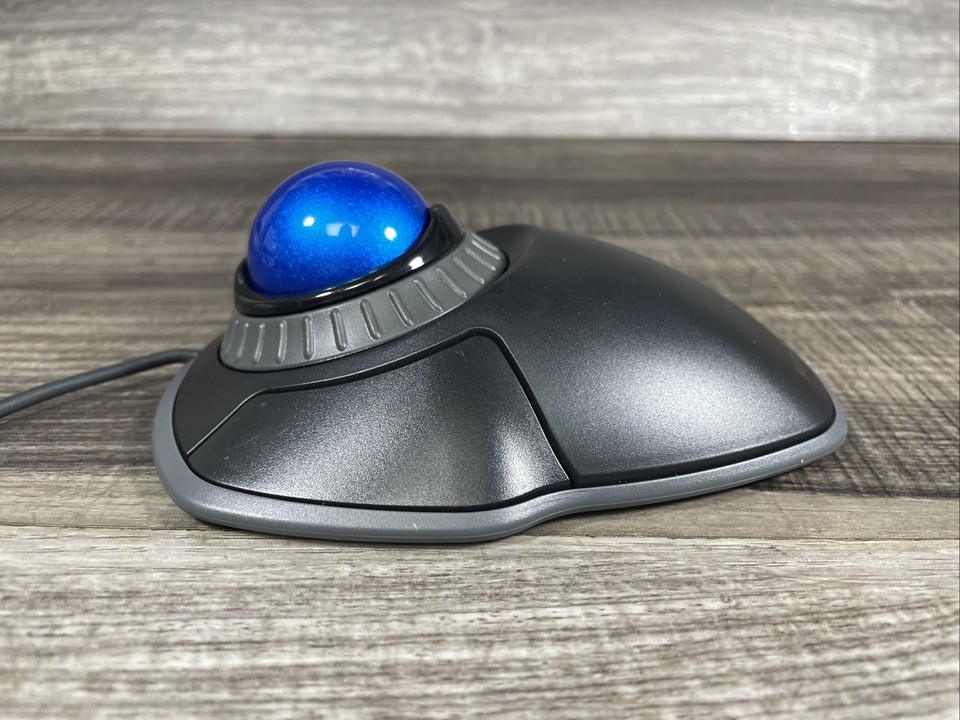 Kensington M01555 Orbit Trackball Mouse With Scroll Ring - Gray Blue ...