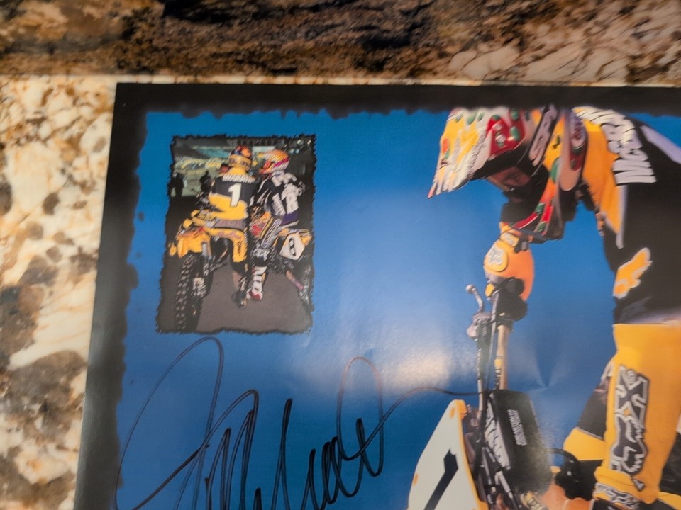 JEREMY MCGRATH/AUTOGRAPHED/POSTER/SUZUKI/FOX/SPY/GOOD COND/VERY RARE ...