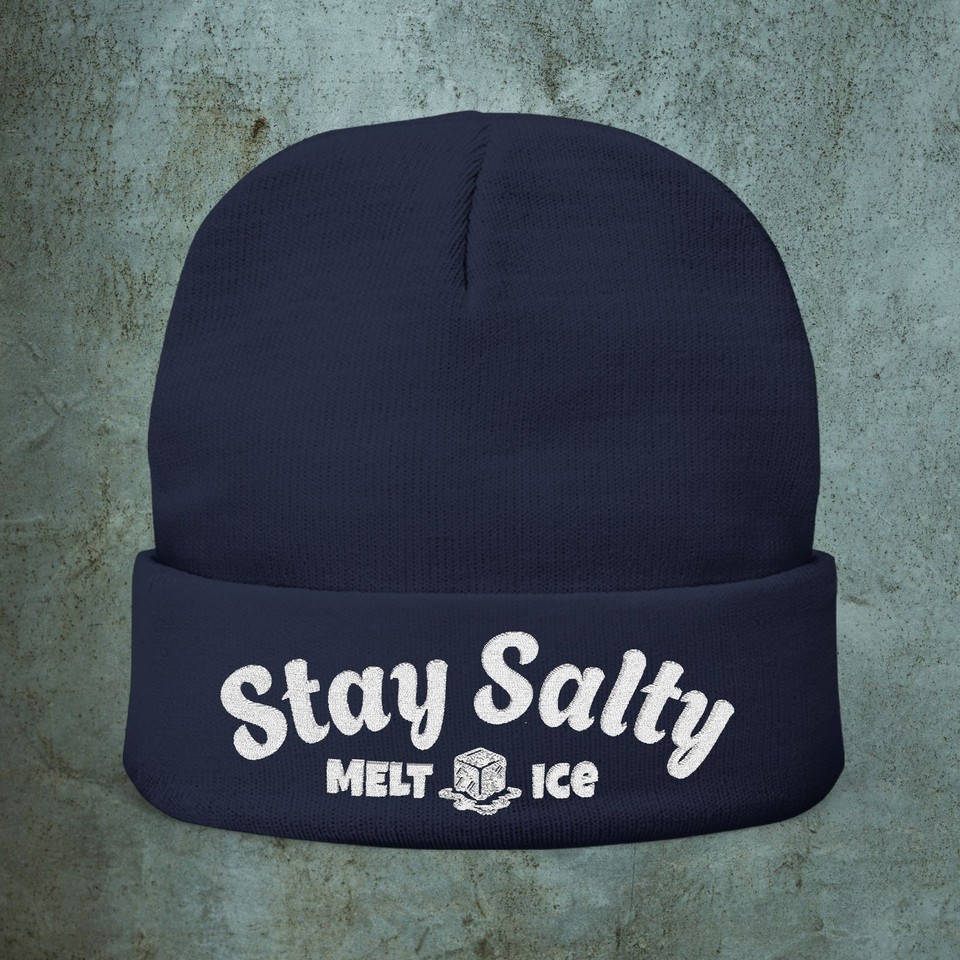 Stay Salty Melt ICE Beanie, Anti ICE Knit Hat, Minnesota, Artist ...
