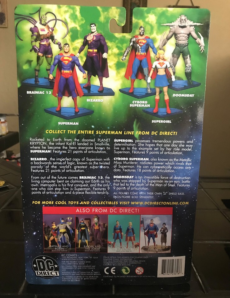 DC DIRECT SUPERMAN BRAINIAC 13 ACTION FIGURE NIB | eBay