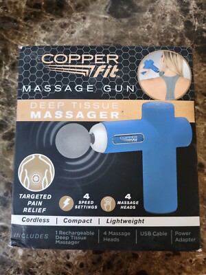 Copper Fit Cordless Massage Gun - Black (CFMASG) | eBay