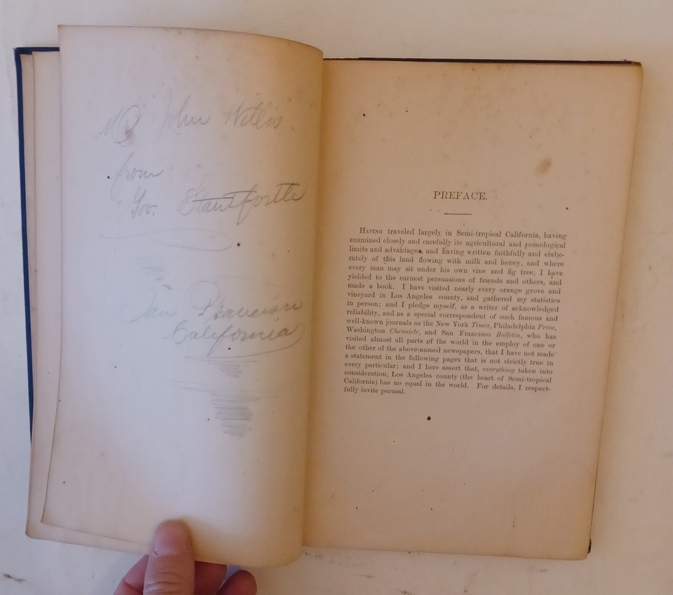 Semi-Tropical California Major Ben Truman HC 1874 Bancroft Climate ...