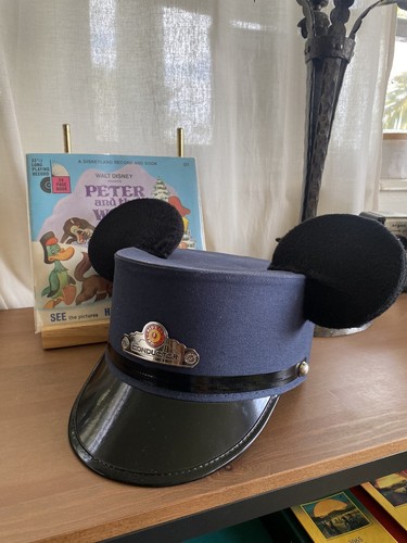 Disney Parks Red Car Trolley Mickey Mouse Ears Conductor Hat Size Youth ...