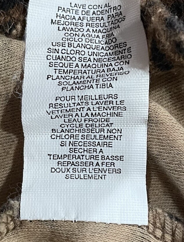 Jones New York Top Womens L Brown Stretch Knit Animal Print Basic ...