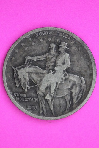 1925 Stone Mountain Commemorative Silver Half Dollar Scarce Coin ...