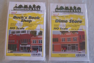 TWO Rix Products Smalltown USA HO Scale Building Kits DIME STORE BOOK ...