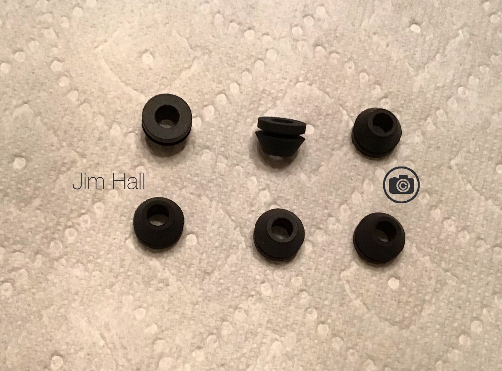 3 Turntable Motor Mount & 3 Sub-Base Grommets For RCA RP168 Record ...