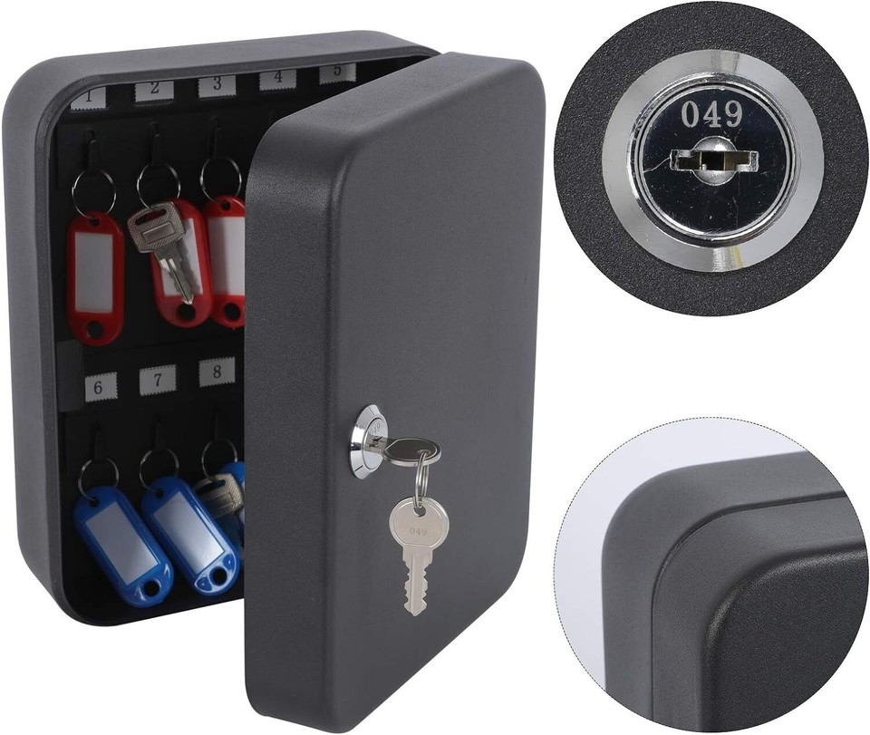Key Cabinet Wall Mount,locking Key Organizer,key Lock Box With Key,key ...