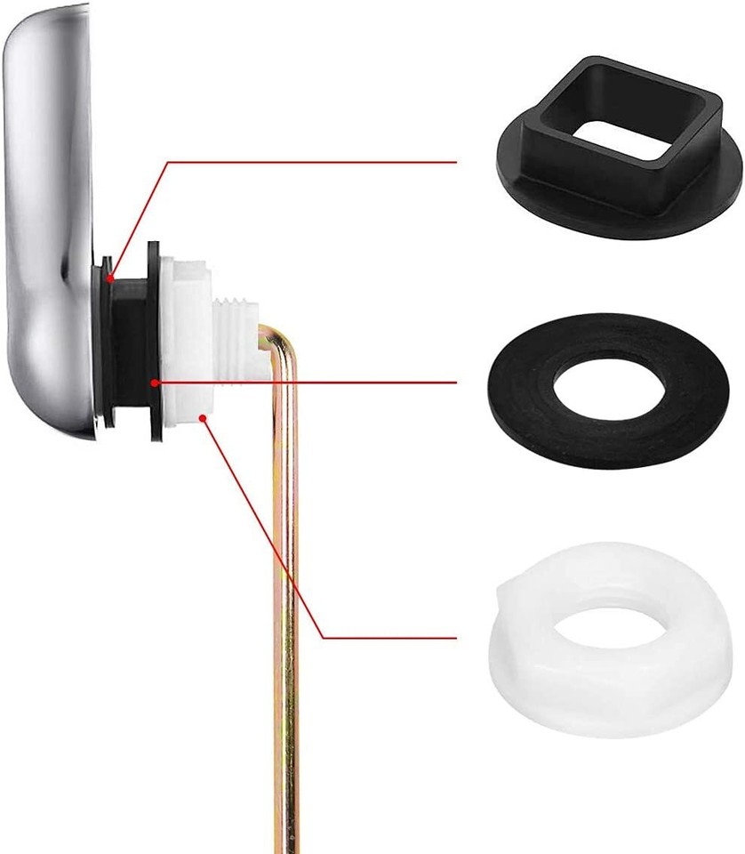 Universal Toilet Tank Flush Lever Chrome Toilet Wrench Handle Fit Most ...