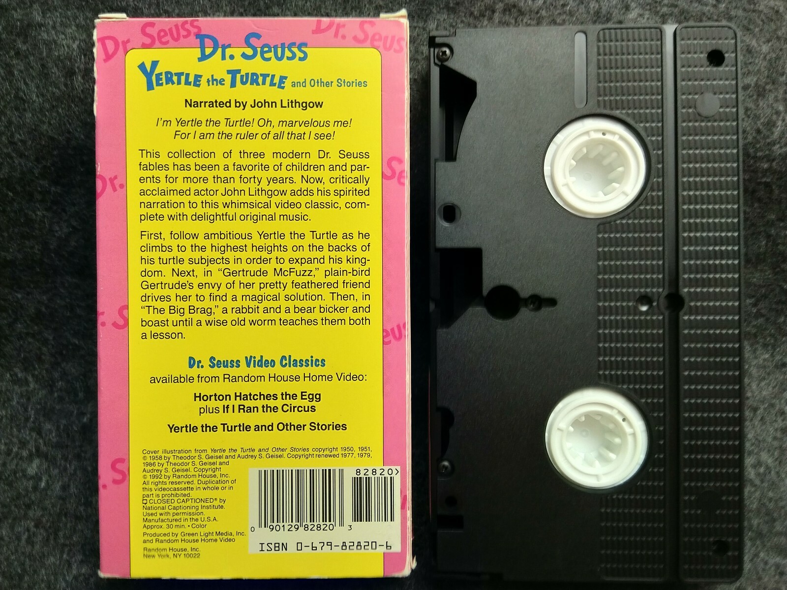 VHS Dr Seuss - Yertle The Turtle Gertrude | Grelly USA