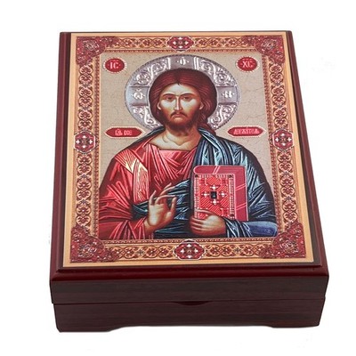Jesus Christ Box for Prayer Beads Rosary Jewelry Orthodox Catholic ...