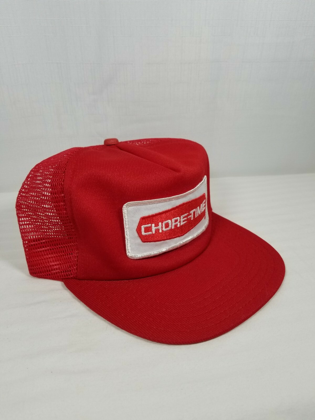 VTG Chore-Time Hat Rare 80's Mesh Patch Trucker Cap Hat OSFA Snapback ...