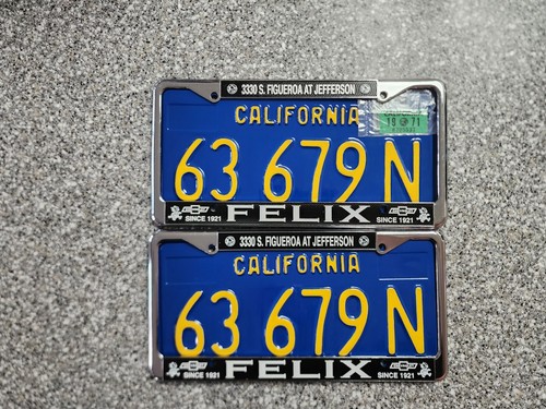 1970 California Commercial License Plates, 1971 Validation, Pro ...