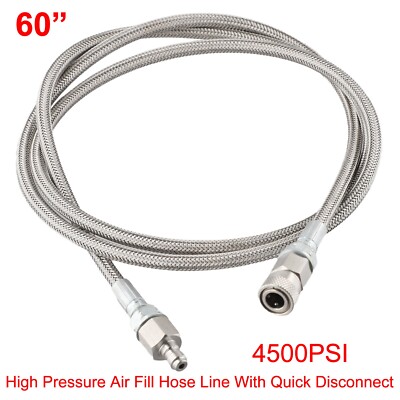 Inflation Hose 4500 PSI Air Fill Station Charging System Silver ...