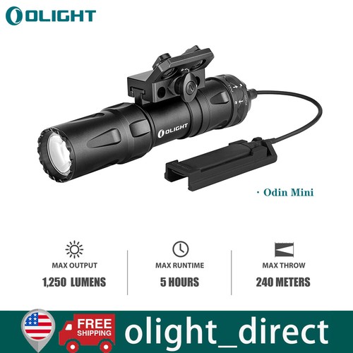OLIGHT Odin Mini Rechargeable M-LOK Rail Mounted Tactical Weapon Light ...