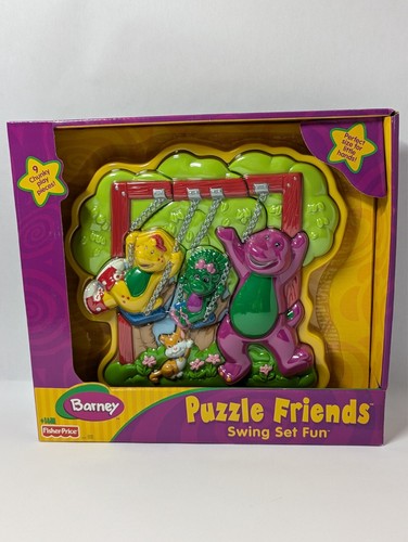 Barney Puzzle Friends Swing Set Fun 2002 Fisher Price 3D Puzzle New | eBay