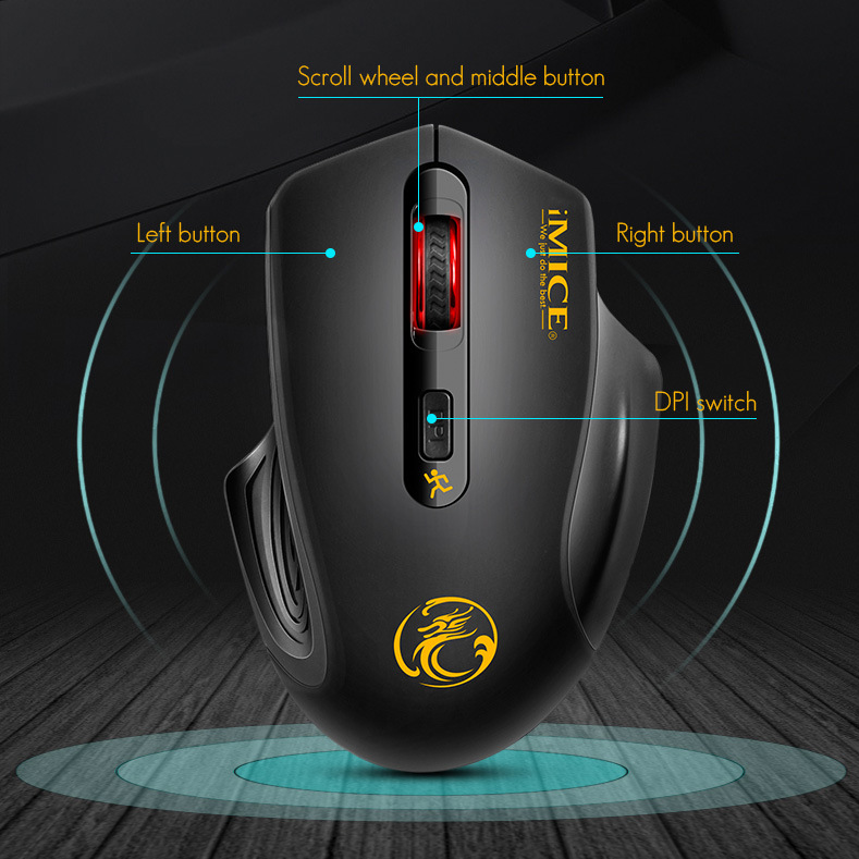 2.4GHz High Quality Wireless Optical Mouse/Mice + USB 2.0 Receiver for ...