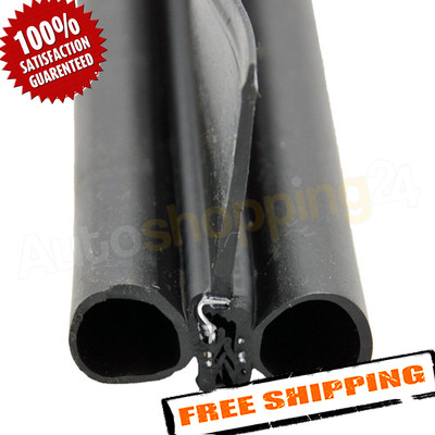 AP Products 018-479 28' Black Rubber Door/Window Double Bulb Seal with ...
