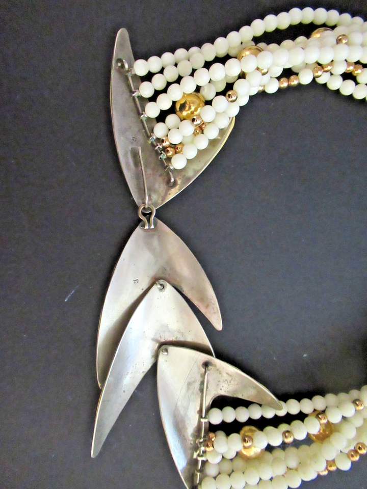 Vintage David Urso Modernist beaded Enamel Necklace "SIGNED" | eBay