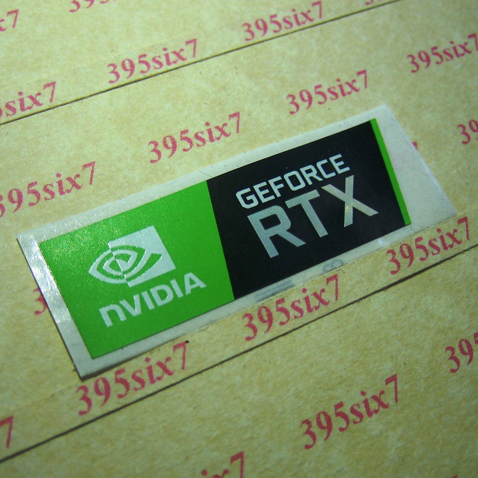 NVIDIA GEFORCE RTX STICKER 15mm x 46mm Silver Effect Version | eBay
