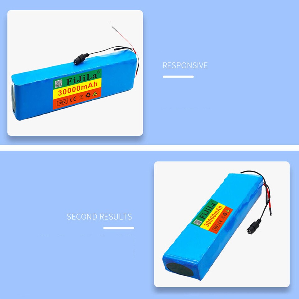 36V 30Ah High Power 10S3P Li-Ion Multi Plug Battery Pack For E-Bike E ...