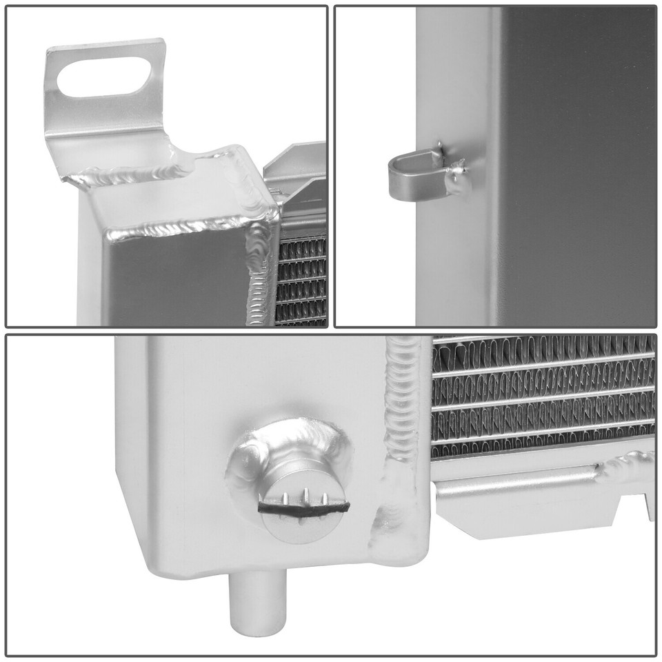 DUAL CORE ALUMINUM 2-ROW RADIATOR FOR 99-12 CHEVY SILVERADO 1500/2500 4 ...