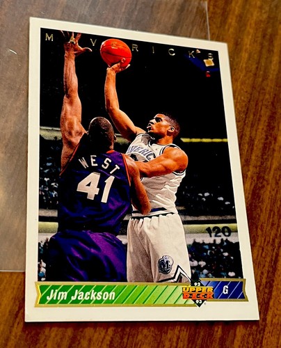 1992-93 Upper Deck Jim Jackson Rookie RC # 33 Dallas Mavericks | eBay