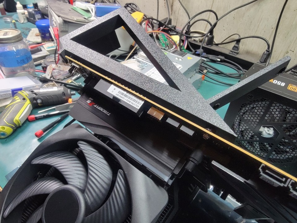 CPU + GPU Motherboard Frame Bench Holder Support Mining Miner RIG ...