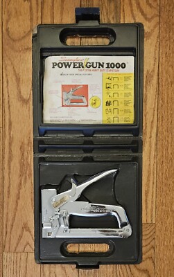 Swingline Powergun 1000 W/ Original Case The Extra Heavy Duty Staple ...