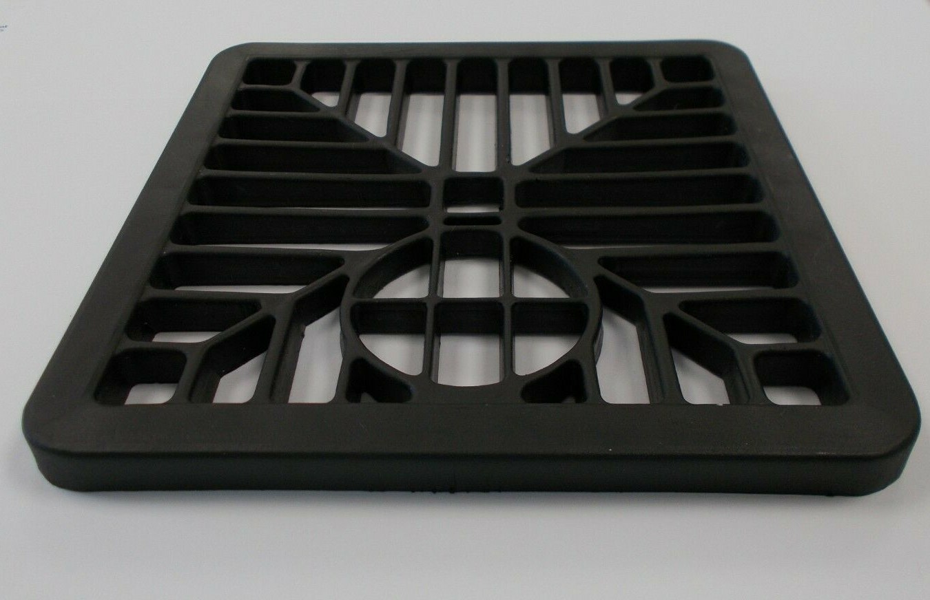 GULLEY COVER/GRILL - BLACK SQUARE PLASTIC - 150mm/6" - Pack of 1 | eBay UK