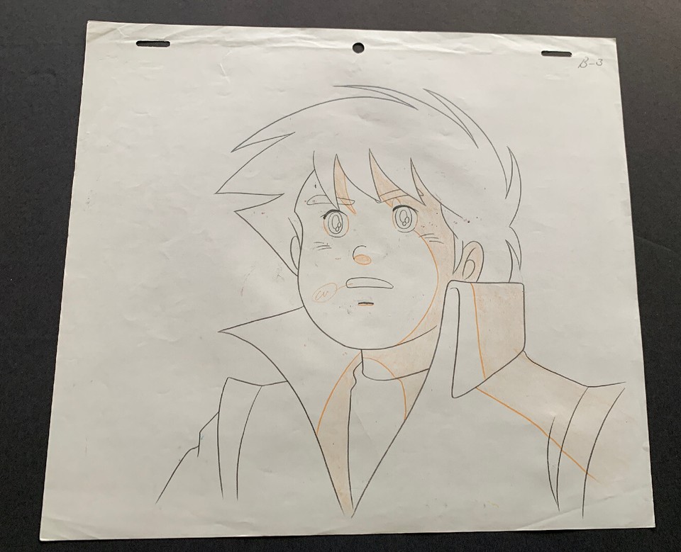 ROKUSHIN GATTAI GODMARS - NAMIDA AKASHI anime cel B3 w/ Genga -Ray Rohr ...