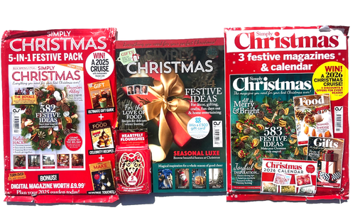 3 x SIMPLY CHRISTMAS MAGAZINES 2022 / 2024 / 2025 ~ NEW ~ | eBay UK