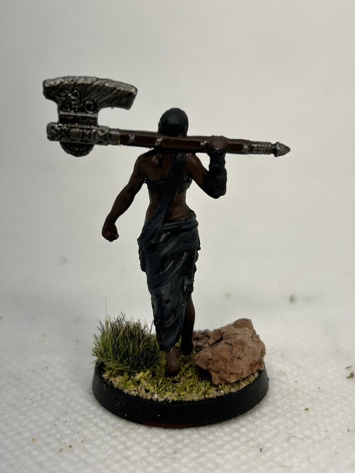 Barbarian with Great Axe Painted Miniature for D&D or Pathfinder ...