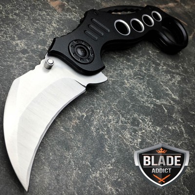 8" LIMITED EDITION Tactical Spring Assisted Open Karambit Folding ...