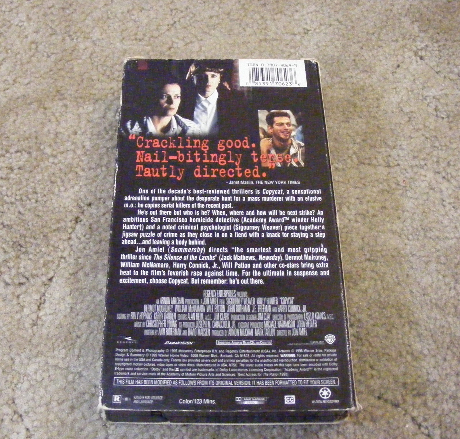 Copycat (VHS, 1999) - Sigourney Weaver, Holly Hunter 85391706236 | eBay