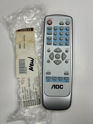AOC A27W231 TV / Monitor Remote Control, Silver - OEM NOS | eBay
