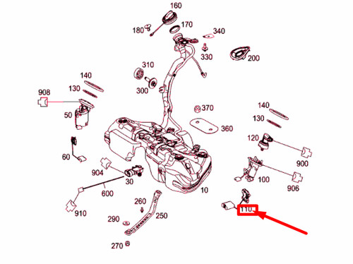 NEW MERCEDES-BENZ C W204 FUEL TANK SENDER UNIT A2045400917 08-17 ...