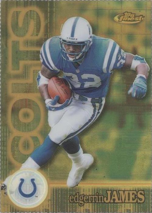 2000 Topps Finest - Edgerrin James #22 Gold Refractor Die-Cut /300 for ...