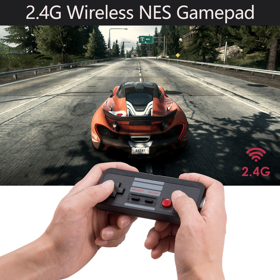 Wireless NES Controller for NES Games Rechargeable USB Gamepad with USB ...