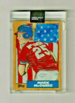 2020 MARK MCGWIRE TOPPS PROJECT LIMITED CARD #81 COOL CARD W/ BOX ...