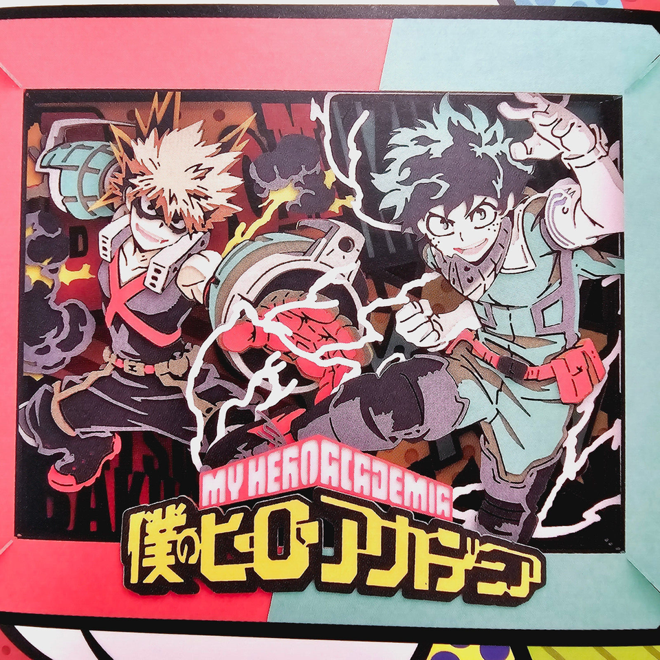 My Hero Academia Fun DIY Crafts Kit 3D PAPER THEATER Deku Bakugo ...